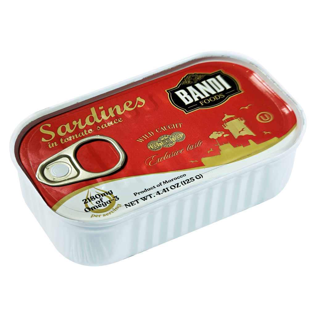 Sardines BANDI FOODS in Tomato Sauce 125g - Bandi Foods Europe ...
