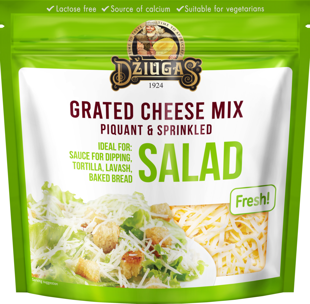 Grated hard cheese for Salads, 40% fat in dry matter 200g - Bandi Foods ...